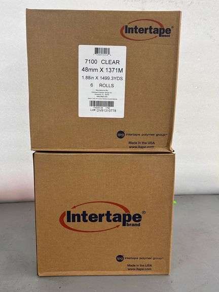 (12) ROLLS OF INTERTAPE CLEAR TAPE IN BOXES - Earl's Auction Company