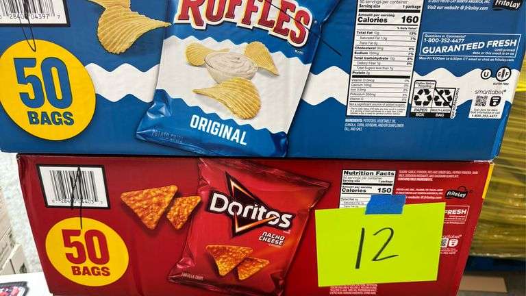 (4) BOXES OF ASSORTED CHIPS - Earl's Auction Company