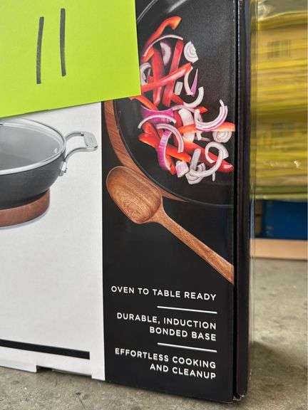 ALL CLAD HA1 NON-STICK PAN W/ LID, TRIVET & SPOON IN BOX - Earl's ...