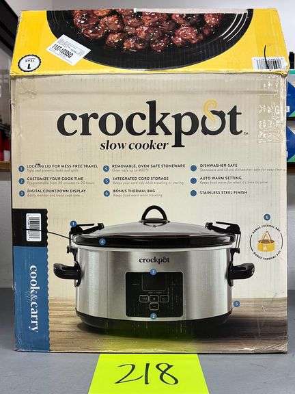 CROCKPOT SLOW COOKER IN BOX - Earl's Auction Company