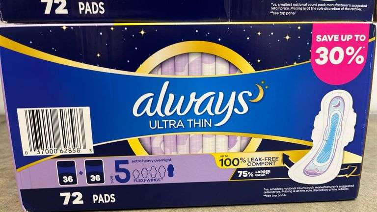 (4) BOXES OF ALWAYS WOMENS LINERS - Earl's Auction Company