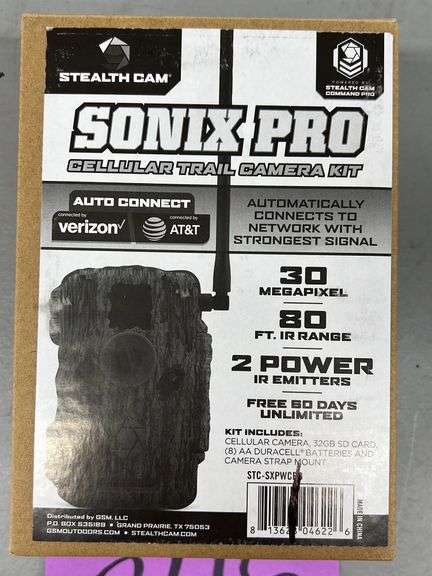 STEALTH CAM SONIX PRO TRAIL CAMERA KIT IN BOX - Earl's Auction Company