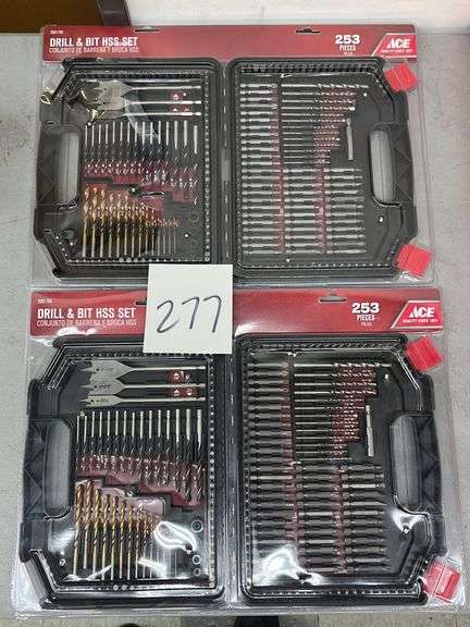 (2) ACE 253PC DRILL & BIT HSS SETS - Earl's Auction Company