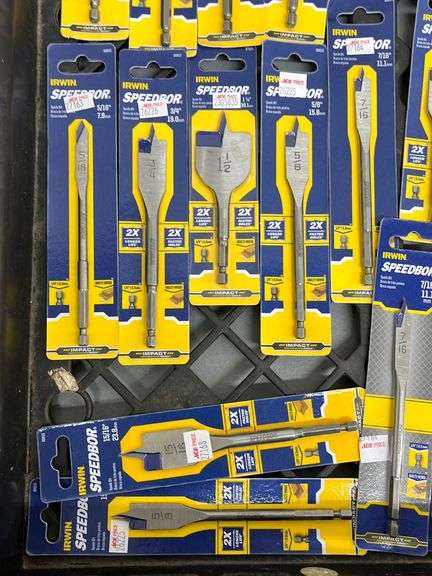 MISC LOT OF IRWIN SPEEDBOR SPADE BITS - Earl's Auction Company