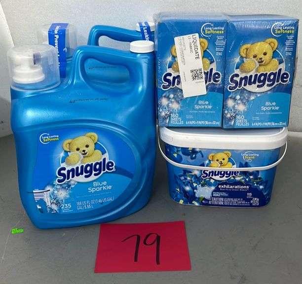 5PC SNUGGLE LAUNDRY LOT - SOFTENER, SCENT BOOSTERS & DRYER SHEETS - Earl's Auction Company