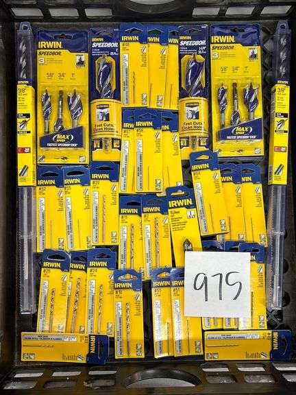 MISC LOT OF IRWIN DRILL BITS - Earl's Auction Company