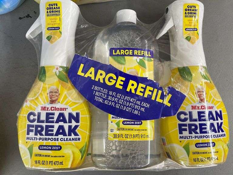 7PC CLEANING LOT - DISINFECTING WIPES & CLEAN FREAK - Earl's Auction ...