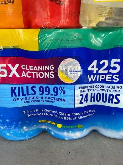 7PC CLEANING LOT - DISINFECTING WIPES & CLEAN FREAK - Earl's Auction ...