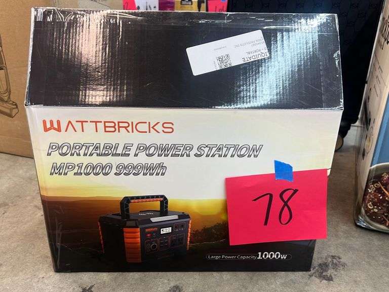 WATTBRICKS PORTABLE POWER STATION IN BOX - Earl's Auction Company