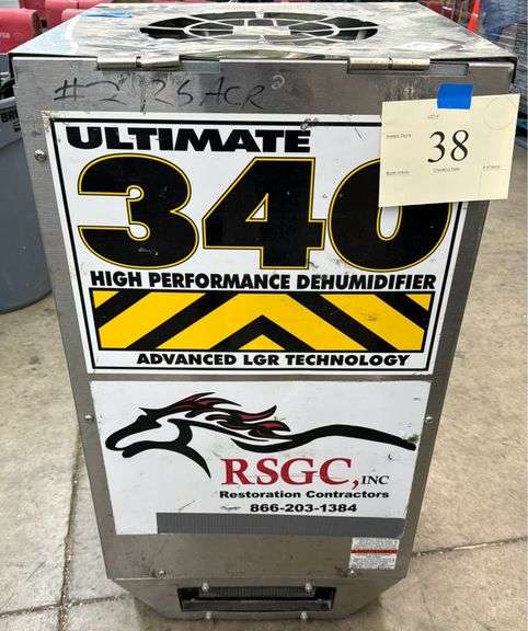 JON DON ULTIMATE 340 DEHUMIDIFIER - Earl's Auction Company