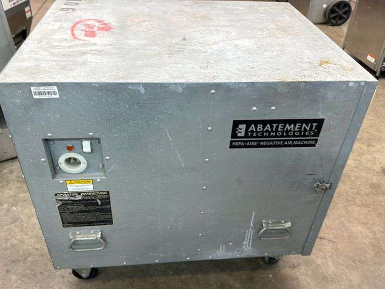 ABATEMENT TECHNOLOGY HEPA-AIRE NEGATIVE AIR MACHINE - Earl's Auction ...