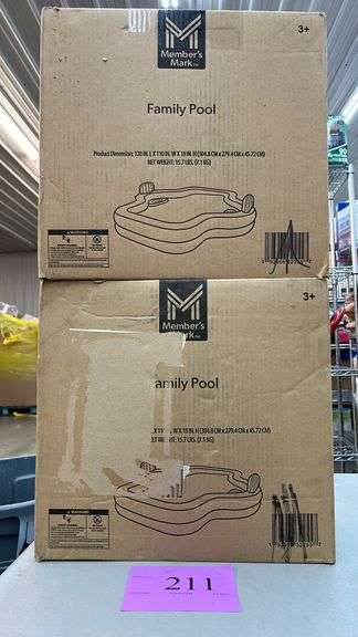 (2) FAMILY POOLS IN BOXES - Earl's Auction Company