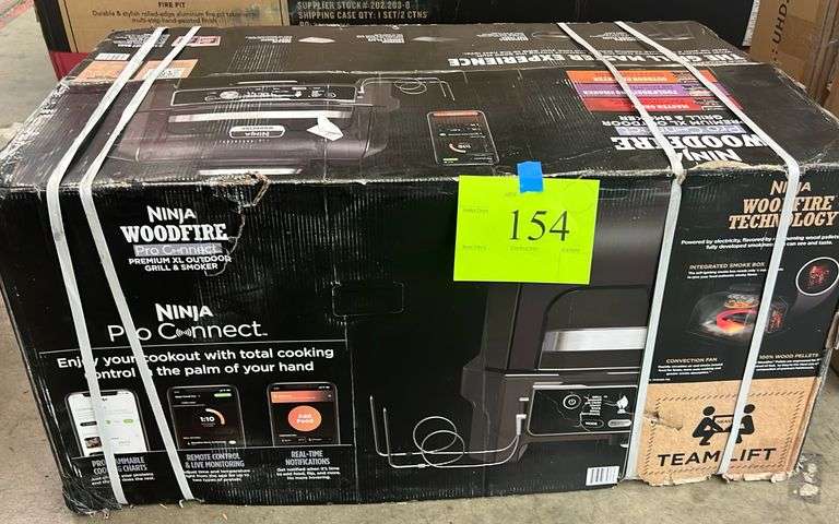 NINJA WOODFIRE XL OUTDOOR GRILL & SMOKER IN BOX - Earl's Auction Company