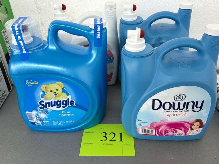 4PC FABRIC SOFTENER LOT - DOWNY/ SNUGGLE/ DREFT - Earl's Auction Company