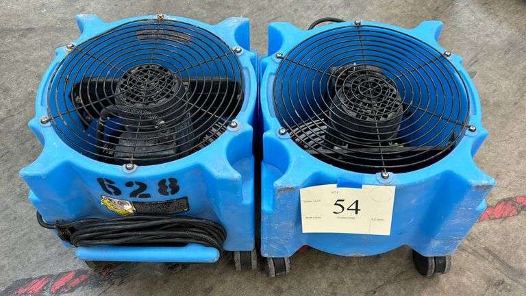 (2) MYTEE 2700 QUICK DRY STACKING FANS - Earl's Auction Company