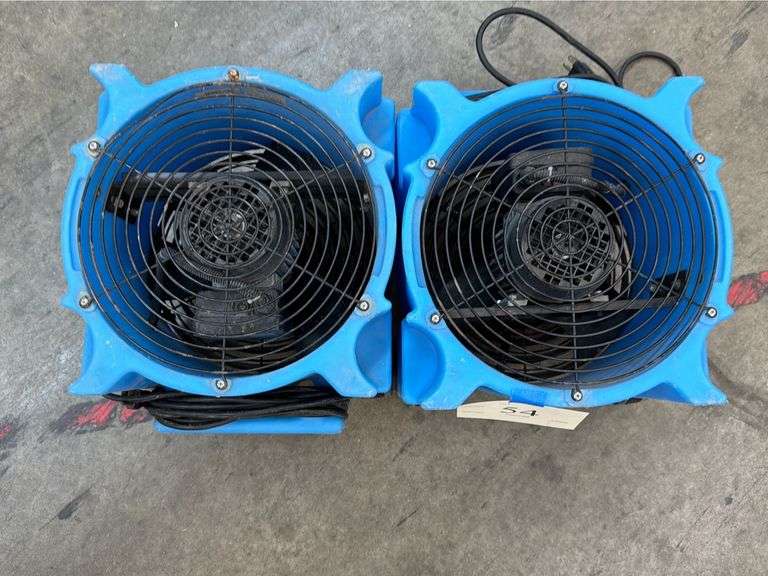 (2) MYTEE 2700 QUICK DRY STACKING FANS - Earl's Auction Company