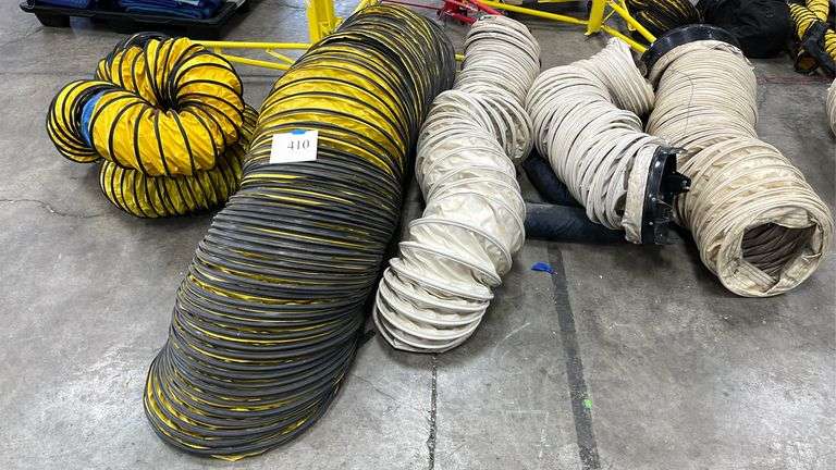 (5) ASSORTED PVC DUCT HOSING FOR BLOWERS - Earl's Auction Company