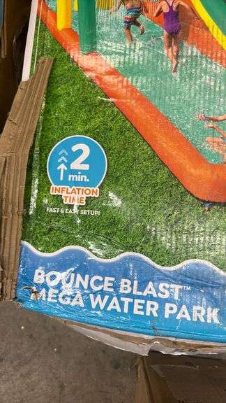 H20 GO BOUNCE BLAST MEGA WATER PARK IN BOX - Earl's Auction Company