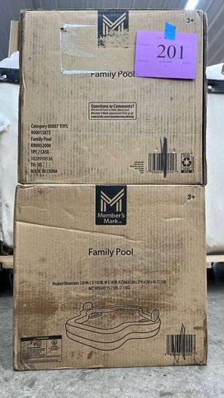 (2) FAMILY POOLS IN BOXES - Earl's Auction Company