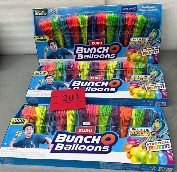 (3) SETS OF ZURU BUNCH O BALLOONS - Earl's Auction Company