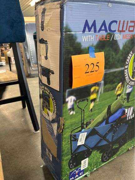 MAC FOLDABLE WAGON IN BOX - BLUE - Earl's Auction Company