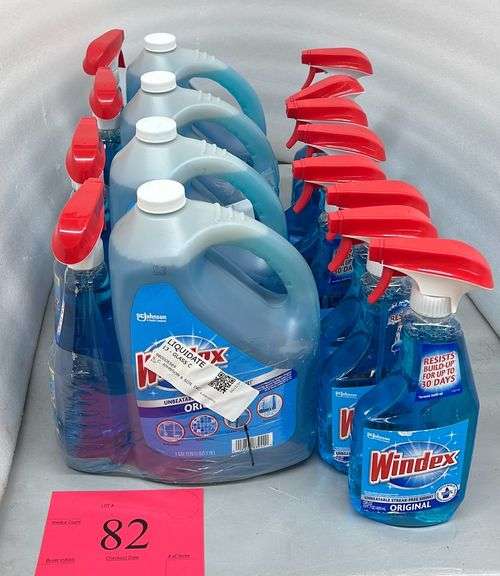 (4) JUGS OF WINDEX & (12) BOTTLES - Earl's Auction Company