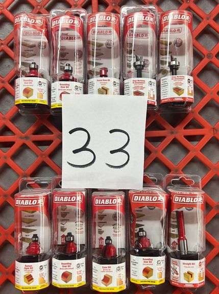 (10) DIABLO ROUTER BITS - Earl's Auction Company