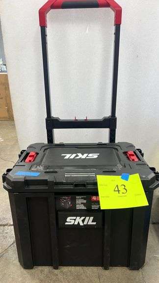 SKIL 4PC ROLLING TOOLBOX SET - BLACK & RED - Earl's Auction Company