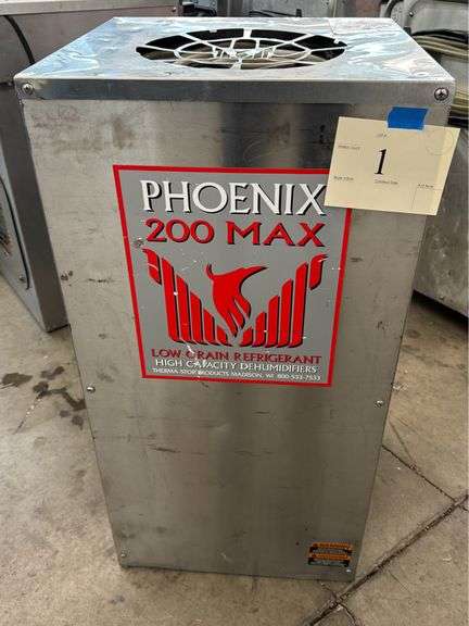 PHOENIX 200 MAX 30GAL DEHUMIDIFIER - Earl's Auction Company