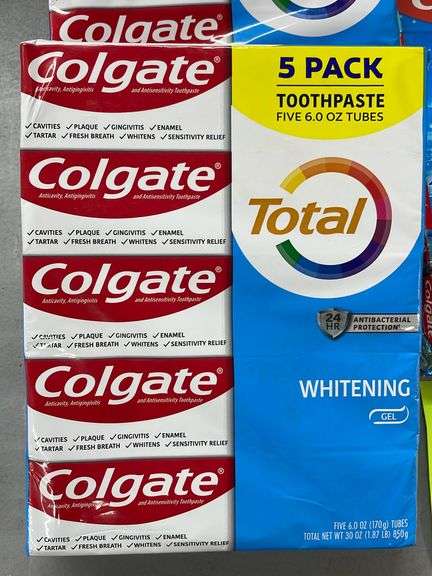 (5) PACKS OF COLGATE TOOTHPASTE - Earl's Auction Company