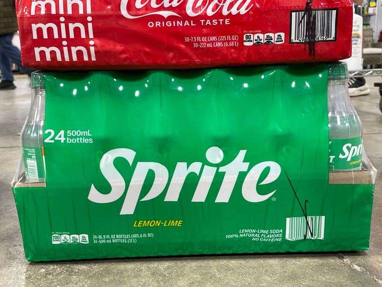 (5) PACKS OF DRINKS - WATERLOO, COKE & SPRITE - Earl's Auction Company
