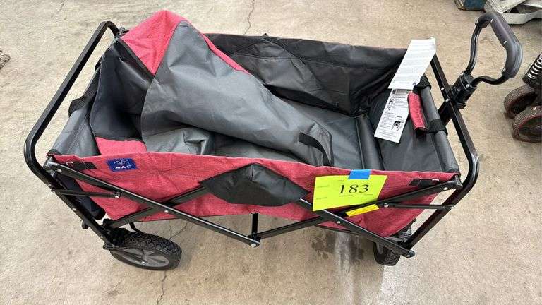 MAC FOLDABLE WAGON - RED - Earl's Auction Company