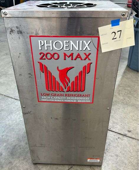 PHOENIX 200 MAX DEHUMIDIFIER - Earl's Auction Company