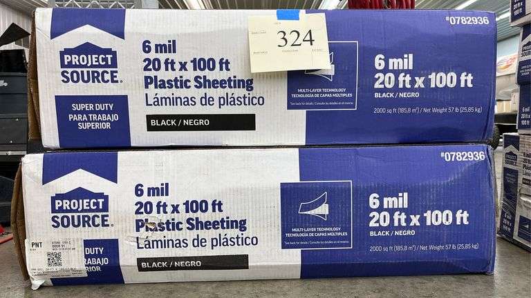 (2) BOXES OF PLASTIC SHEETING - Earl's Auction Company