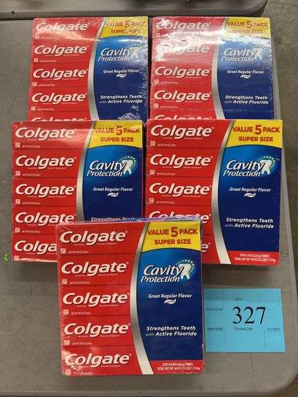 (5) PACKS OF COLGATE TOOTHPASTE - Earl's Auction Company