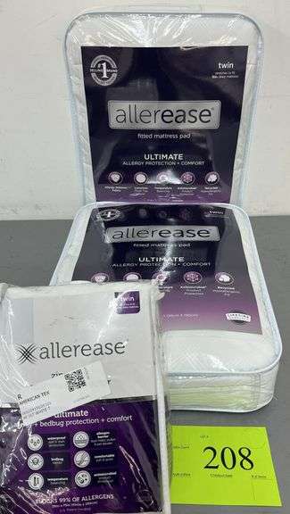 (3) ALLEREASE TWIN SIZE MATTRESS PROTECTORS - Earl's Auction Company