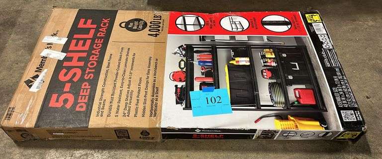 5 SHELF DEEP STORAGE RACK IN BOX - Earl's Auction Company