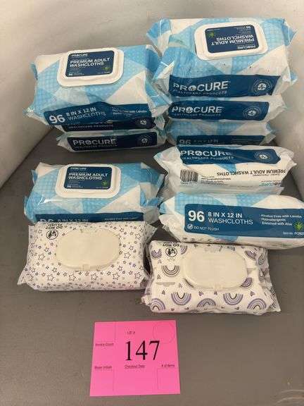 (11) PACKS OF WIPES - PROCURE & MM - Earl's Auction Company