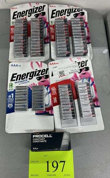 (5) PACKS OF BATTERIES - AA & AAA - Earl's Auction Company