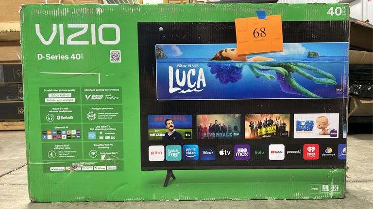 VIZIO 40" D SERIES FULL HD SMART TV IN BOX - Earl's Auction Company