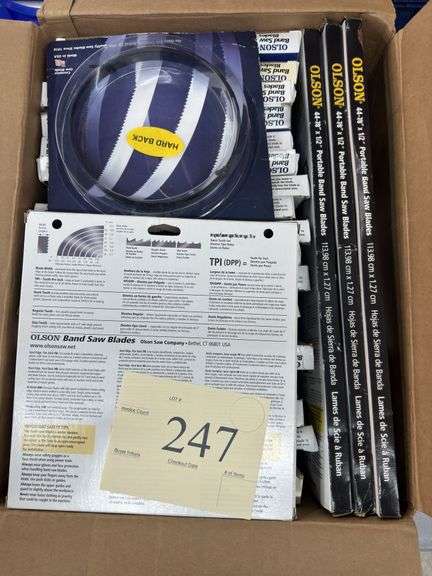 (25) OLSON PORTABLE BAND SAW BLADES - Earl's Auction Company
