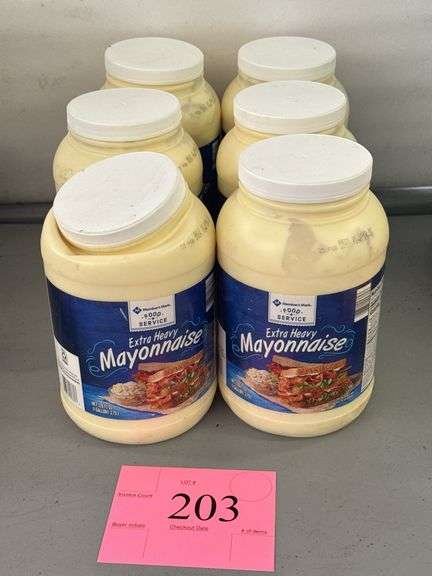 (6) JUGS OF EXTRA HEAVY MAYONNAISE - Earl's Auction Company