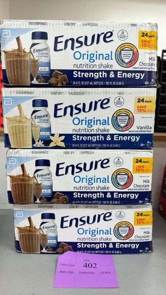 (4) BOXES OF ENSURE - Earl's Auction Company