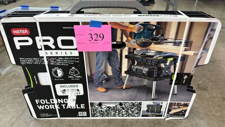 KETER PRO FOLDING WORK TABLE - Earl's Auction Company