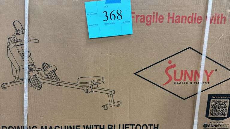 SUNNY HEALTH & FITNESS ROWING MACHINE IN BOX - Earl's Auction Company