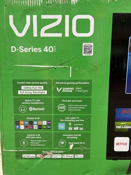 VIZIO 40" D SERIES FULL HD SMART TV IN BOX - Earl's Auction Company
