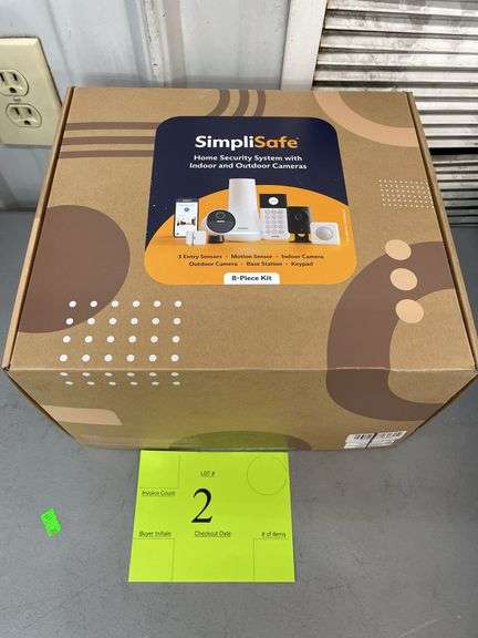 SIMPLISAFE 8PC HOME SECURITY SYSTEM KIT IN BOX - Earl's Auction Company