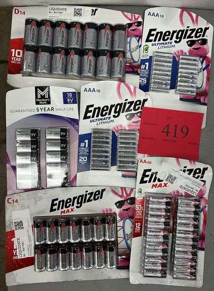 (6) PACKS OF ASSORTED BATTERIES - SEE PHOTOS - Earl's Auction Company