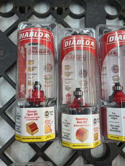 (10) DIABLO ROUTER BITS - Earl's Auction Company