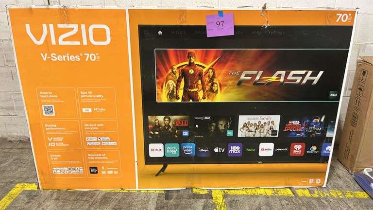 VIZIO 70" V SERIES 4K SMART TV IN BOX - Earl's Auction Company